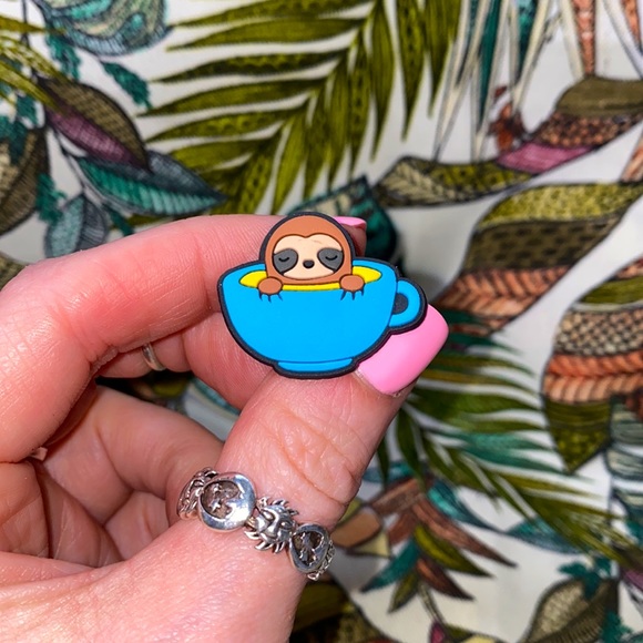 CROCS | Accessories | One Left Sloth In Teacup Crocs Charm | Poshmark